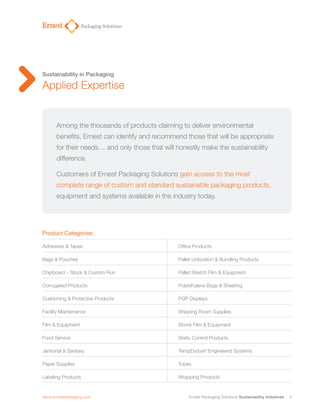 Ernest Sustainable Packaging | PDF | Business | Business and Finance