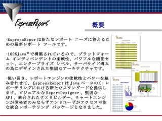 EspressReport | PPT | Databases | Computer Software and Applications