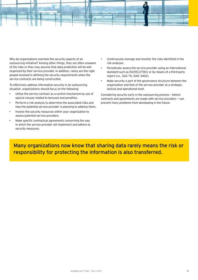Increasing flexibility through IT outsourcing, por Ernst & Young | PDF