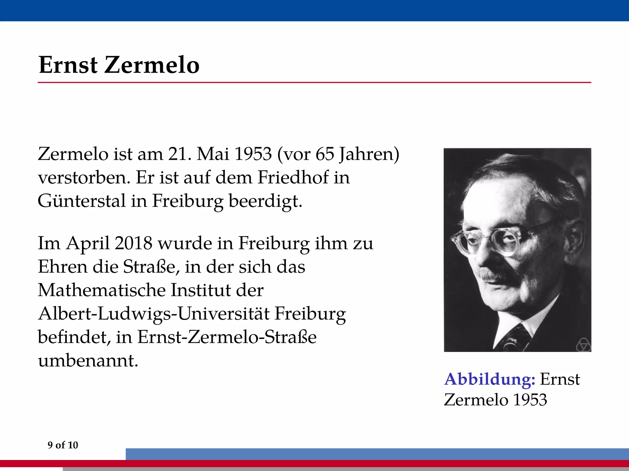 Ernst Zermelo Straße