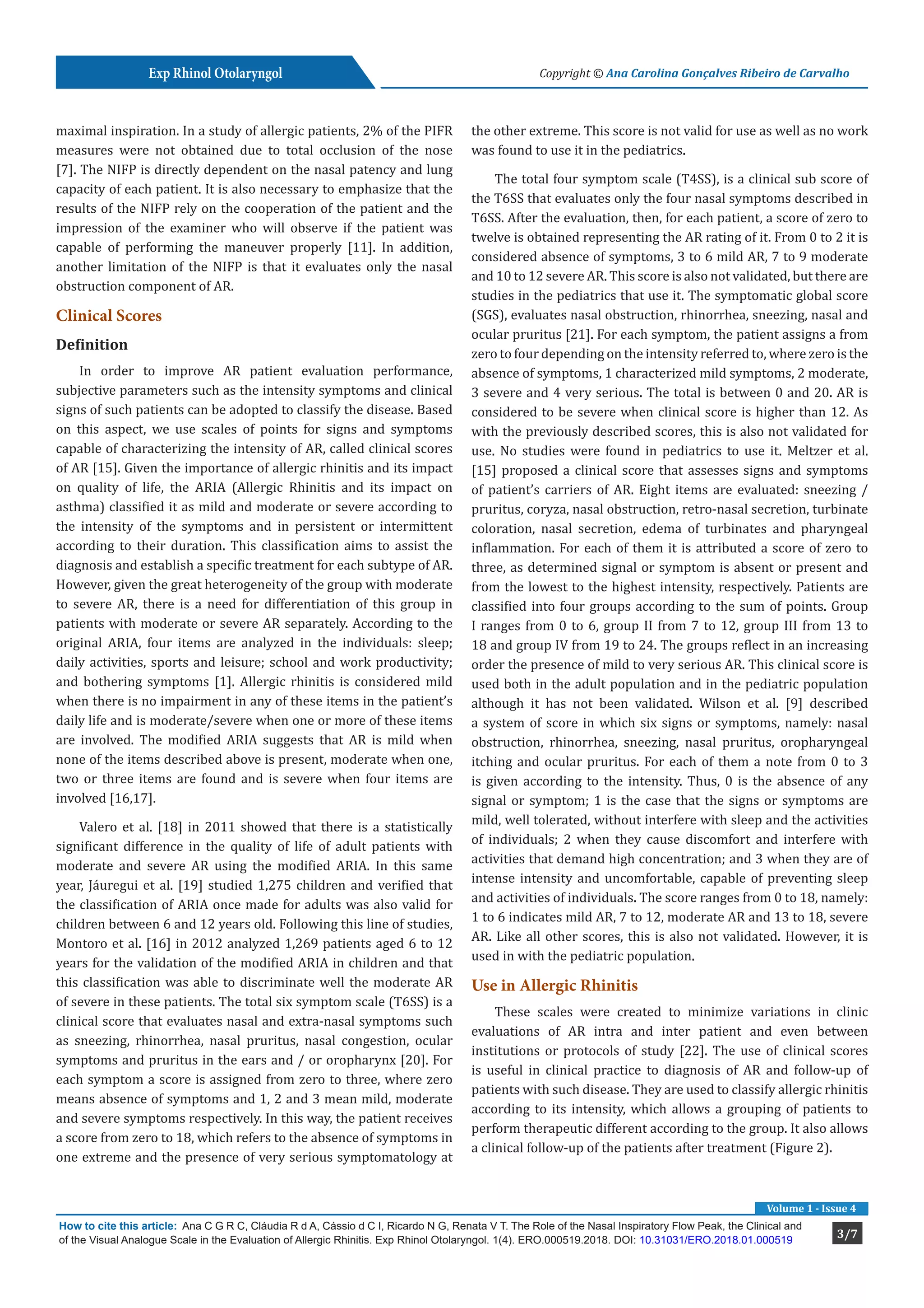 Crimson Publishers-The Role of the Nasal Inspiratory Flow Peak, the ...