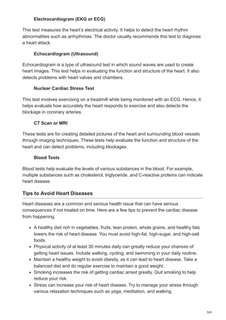 Heart Disease Symptoms Tests and Tips | PDF