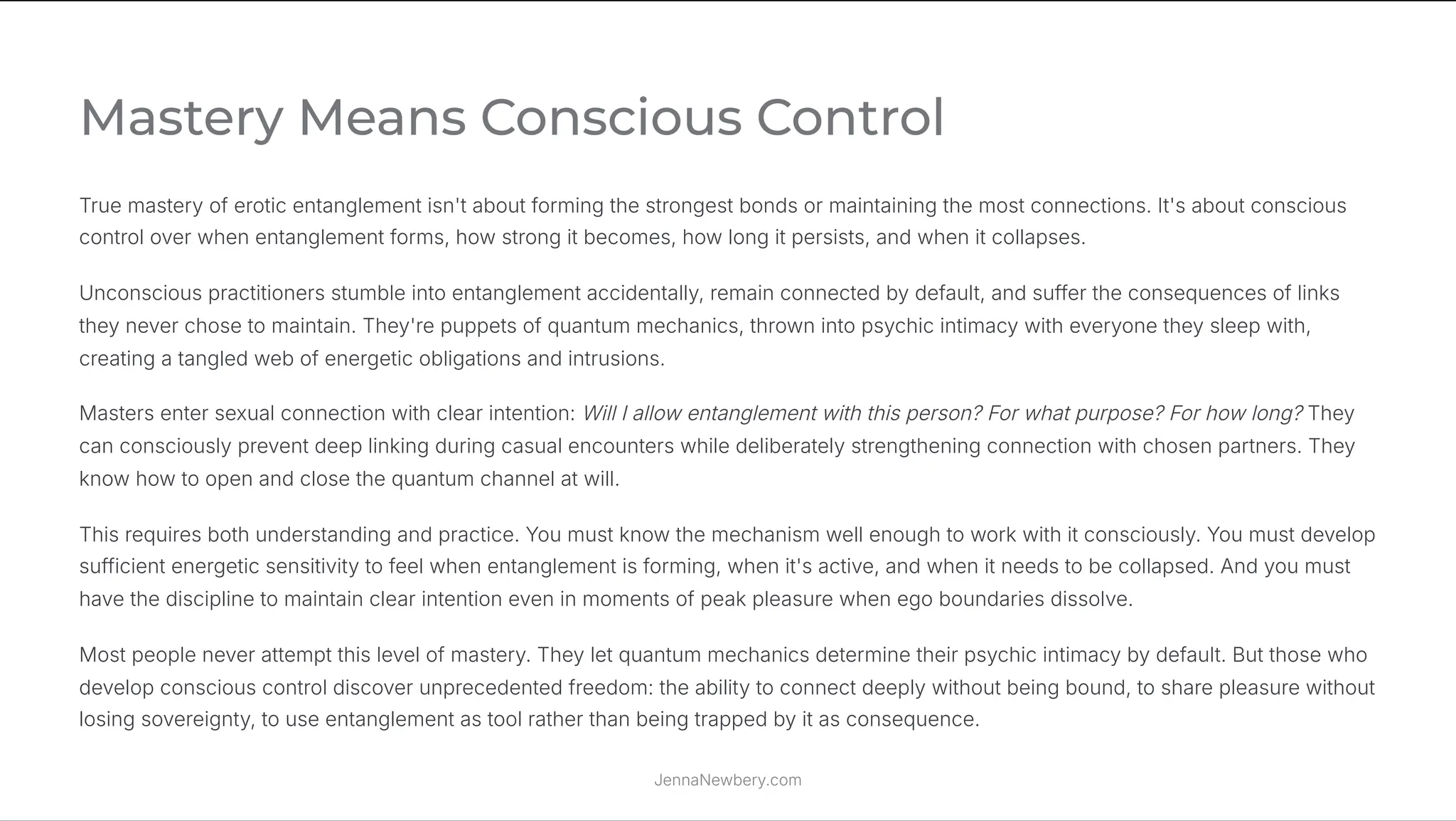 Eros Entangled: Exploring the Quantum Physics of Arousal, Energy, and ...