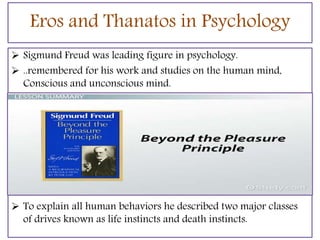Eros and thanatos in Sense of an Ending by Julian Barnes | PPTX