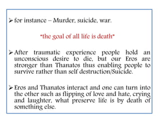 Eros and thanatos in Sense of an Ending by Julian Barnes | PPT