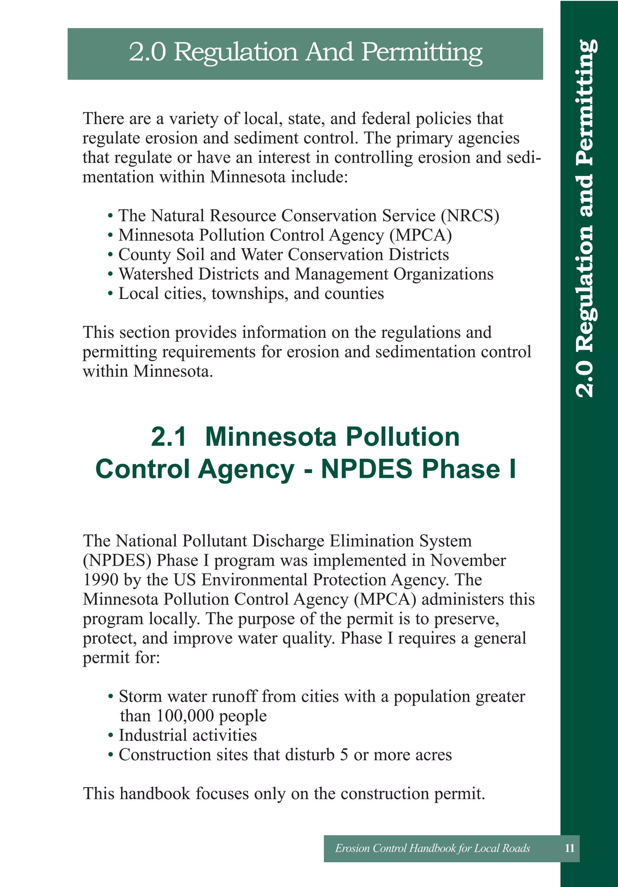 Erosion control-handbook-for-local-roads by us dept of highway | PDF