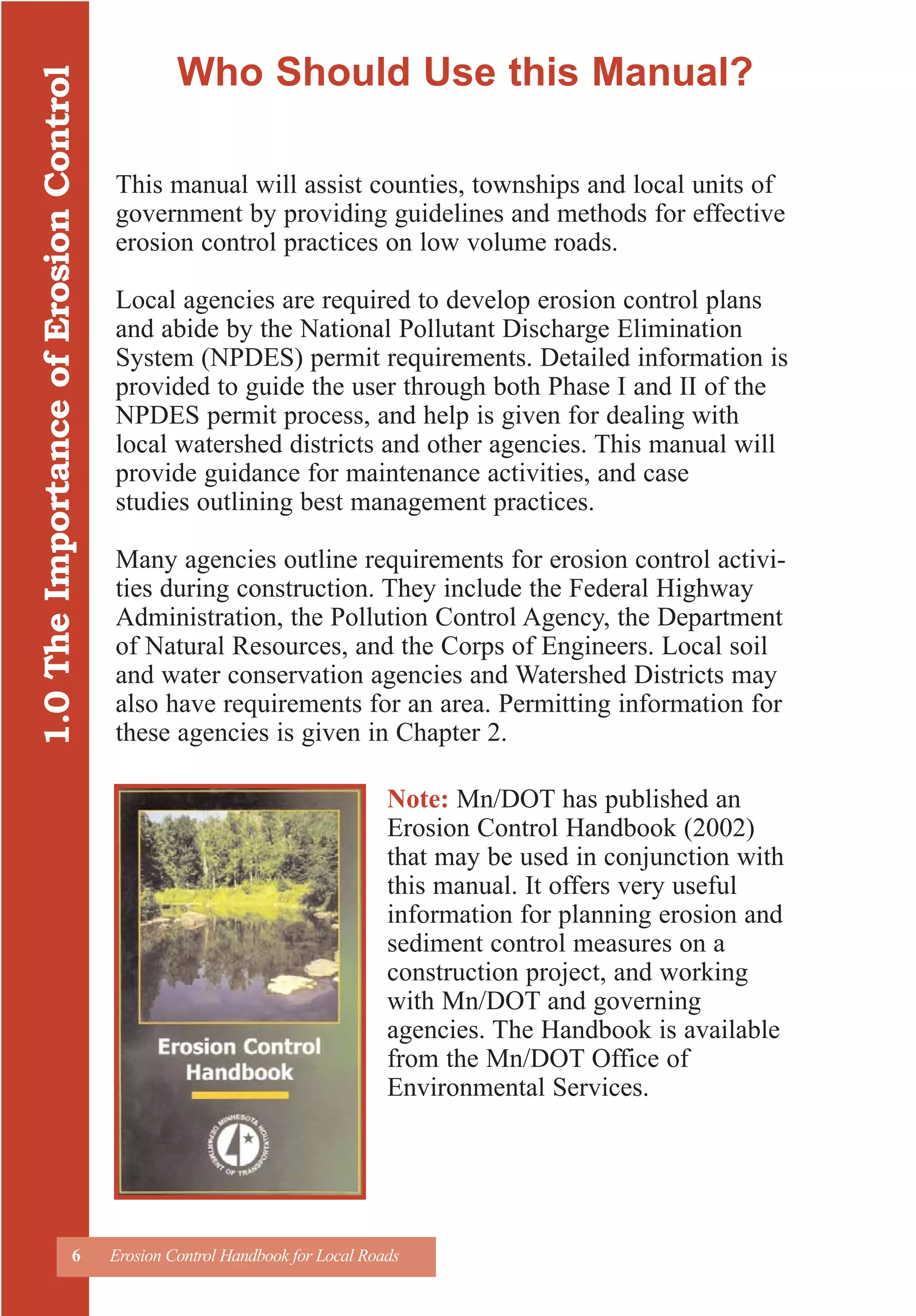 Erosion control-handbook-for-local-roads by us dept of highway | PDF