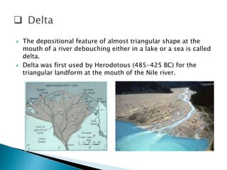 Erosional and depositional landforms | PPTX