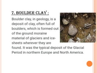 Erosional and dipositional land form of glacier | PDF