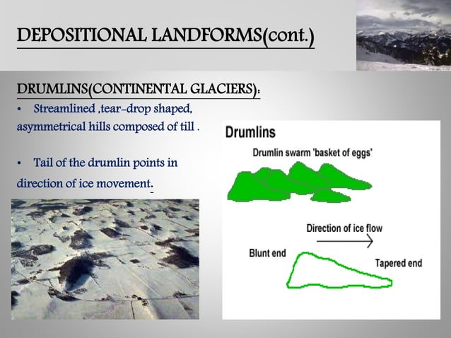 Erosional & depositional glacial landforms | PPTX | Geography | Science