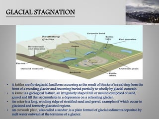 Erosional & depositional glacial landforms | PPTX