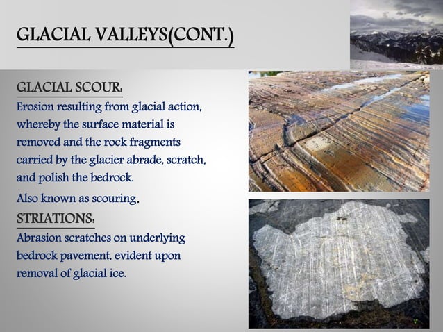 Erosional & depositional glacial landforms | PPTX | Geography | Science