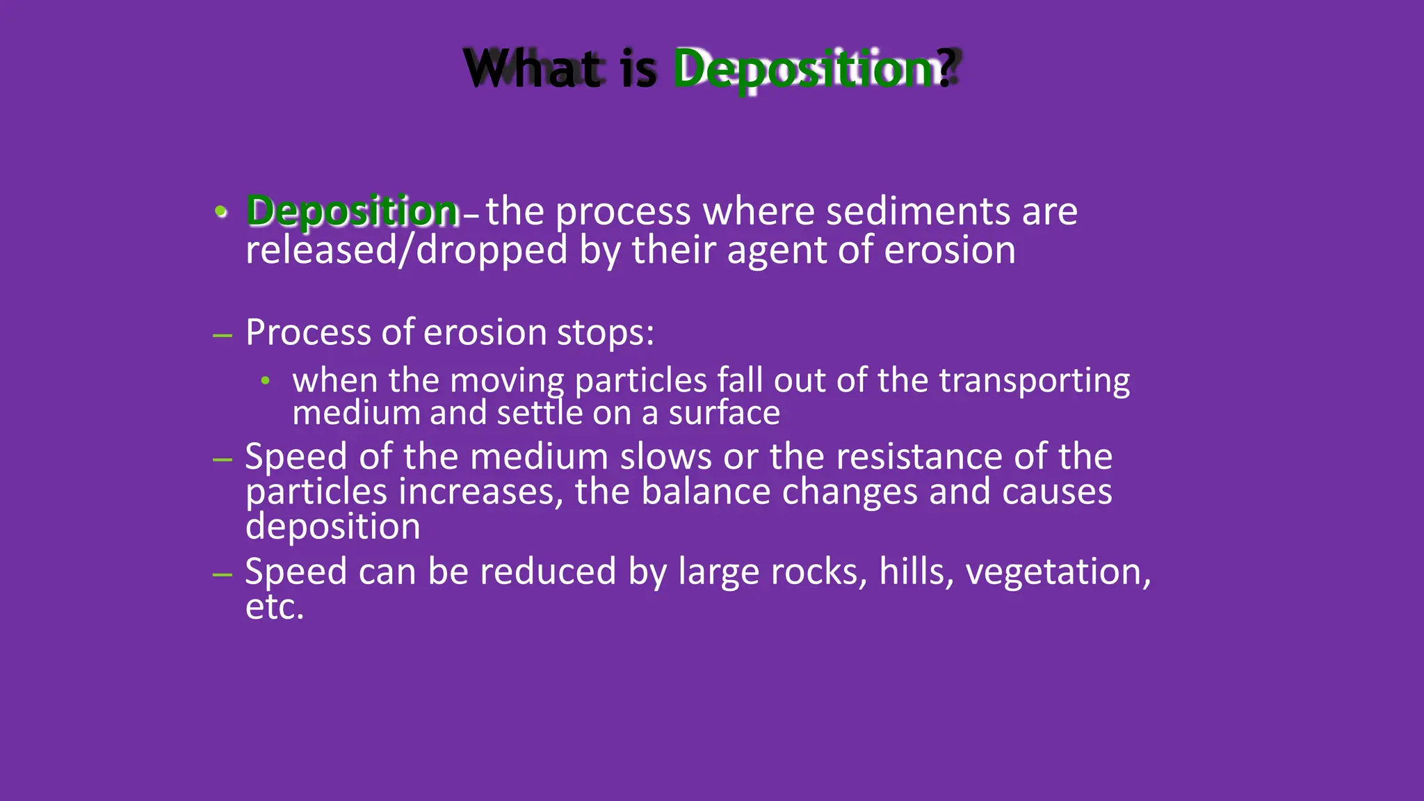 EROSION AND DEPOSITION.pptx topic on soil | PPT