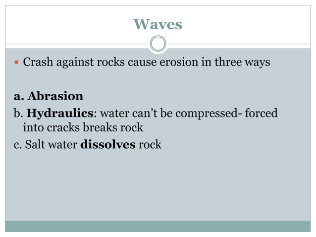 Physical elements of Erosion & Deposition | PPT
