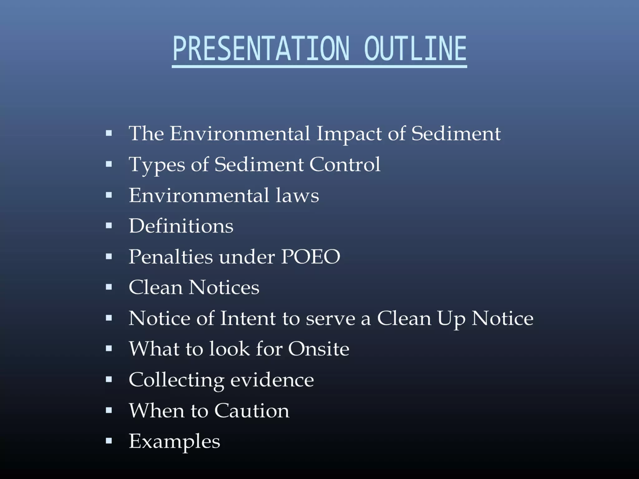 Erosion and Sedimentation Controls training | PPT