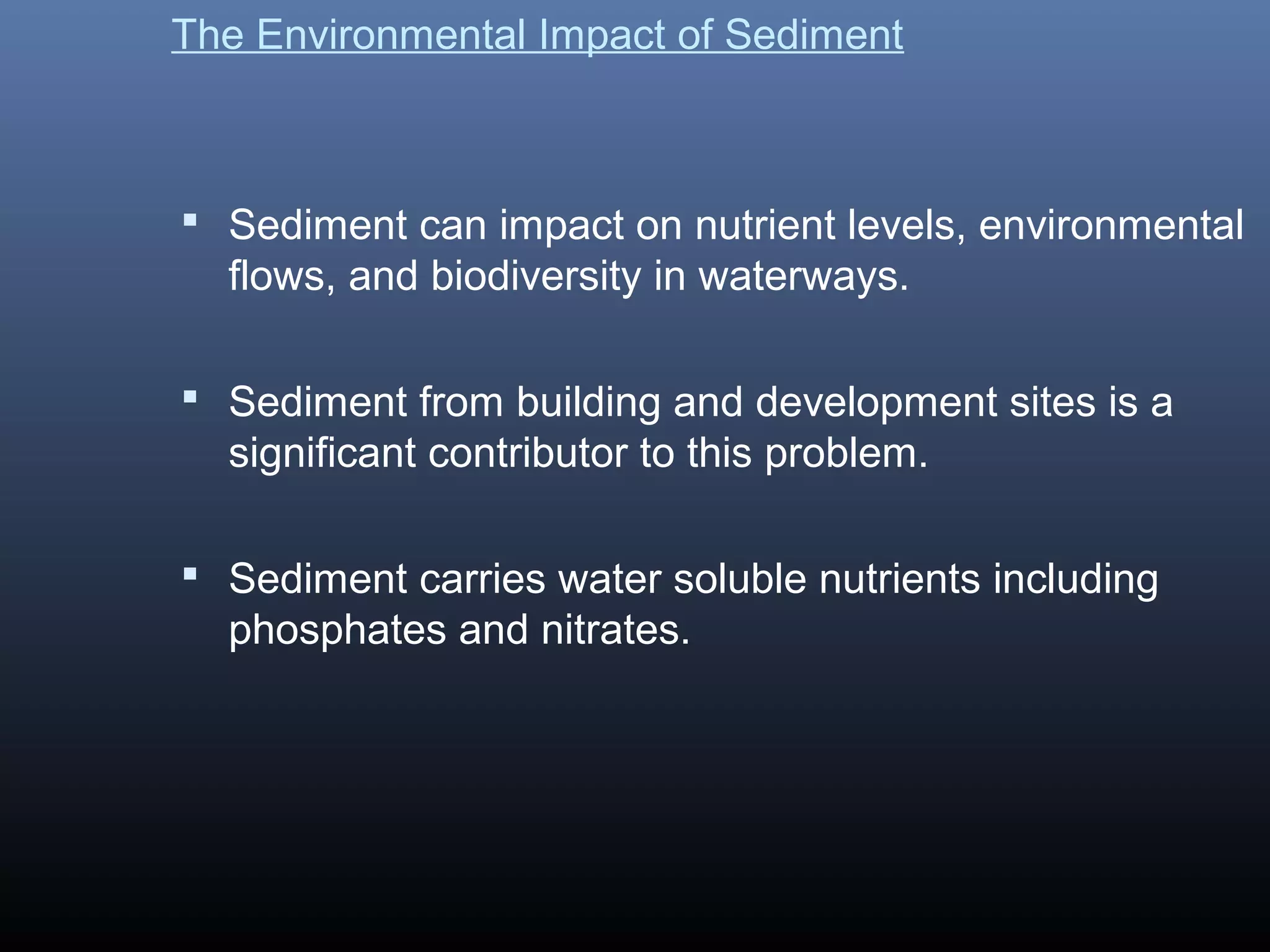 Erosion and Sedimentation Controls training | PPT