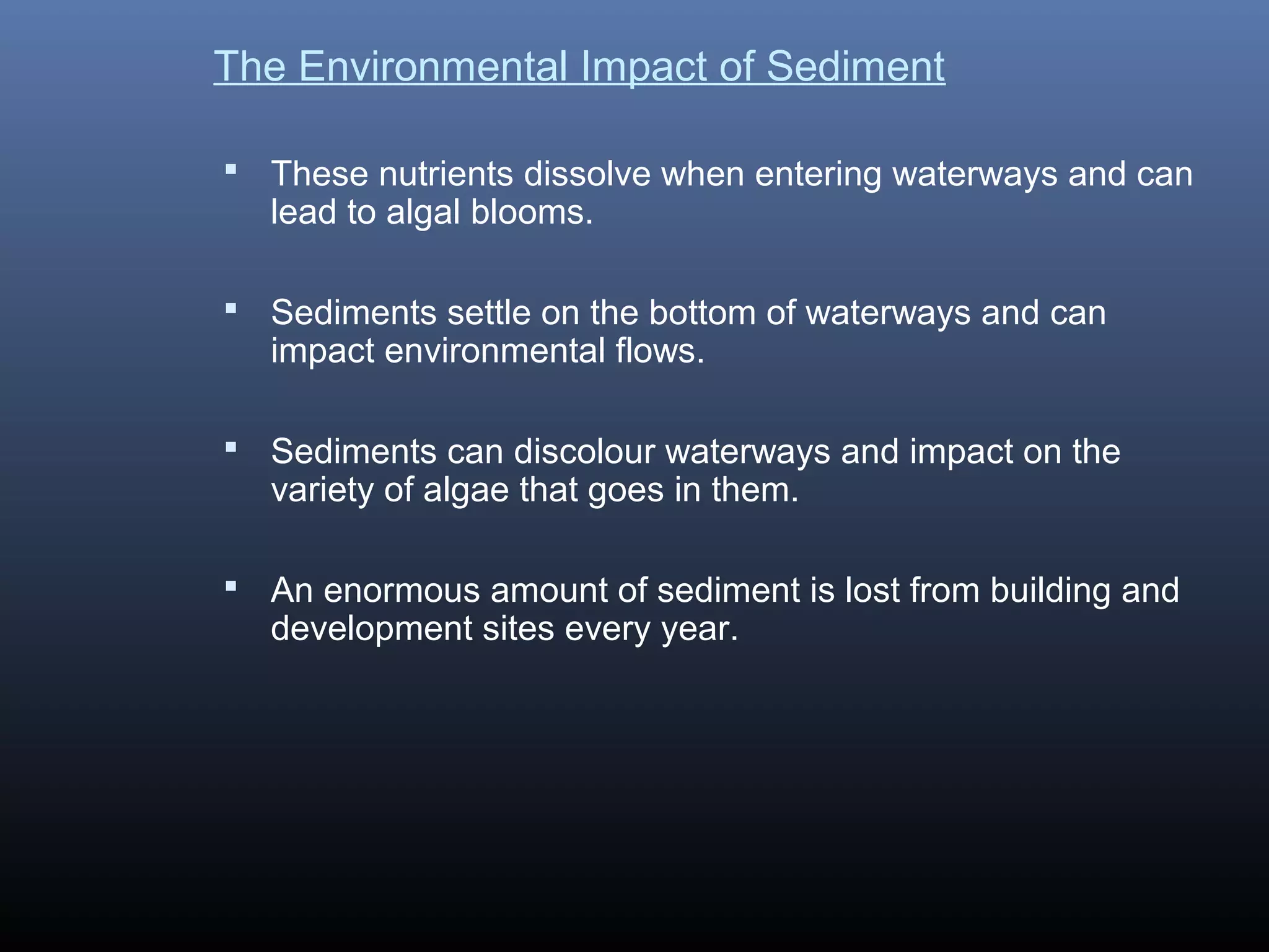 Erosion and Sedimentation Controls training | PPT