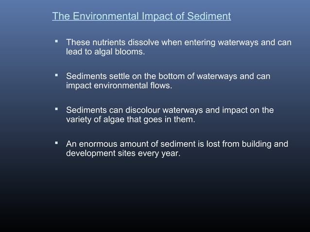 Erosion and Sedimentation Controls training | PPT | Indoor ...