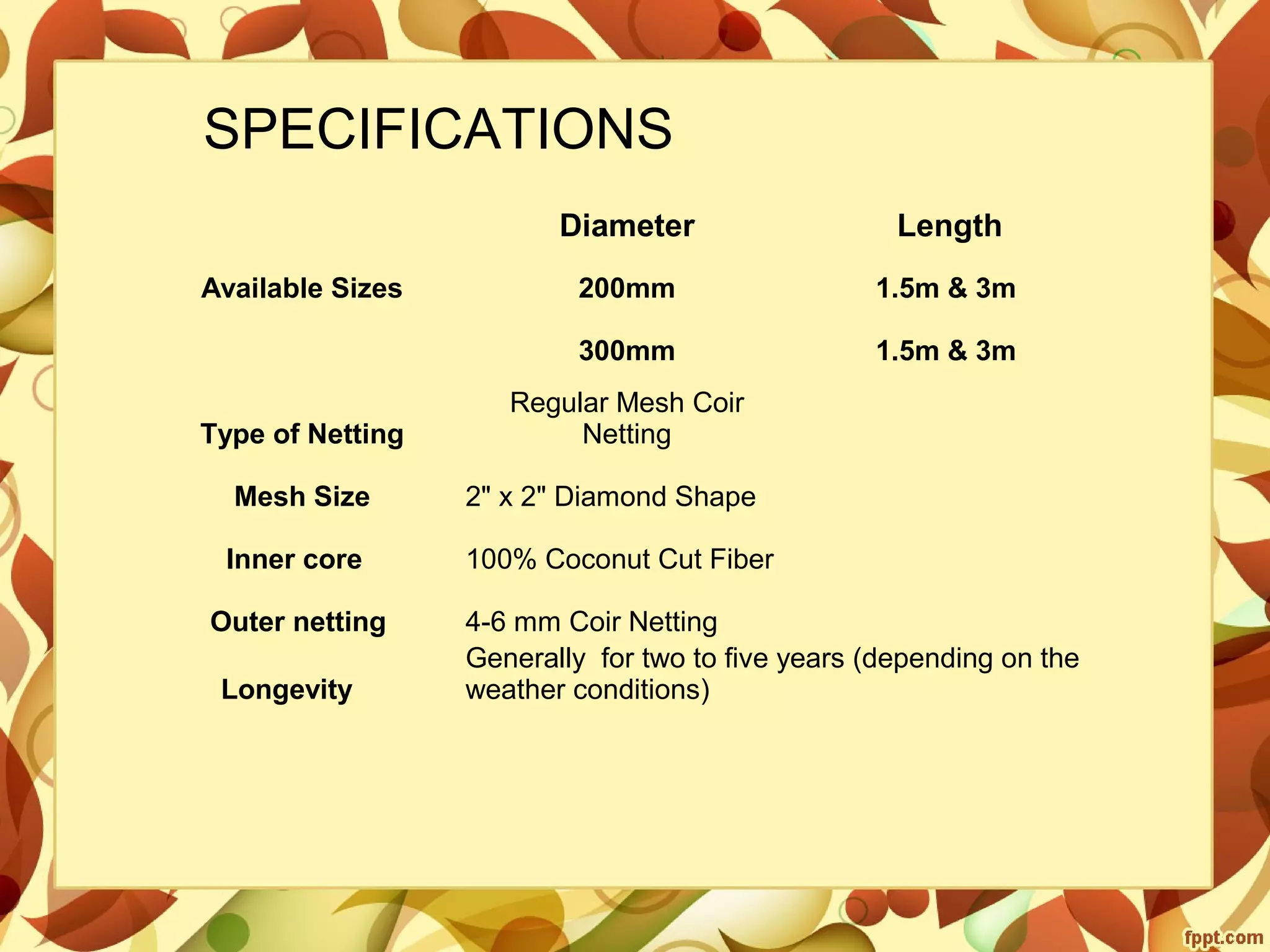 Erosion Control Products | PPT