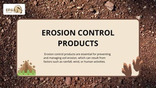 erosion control products | PPT
