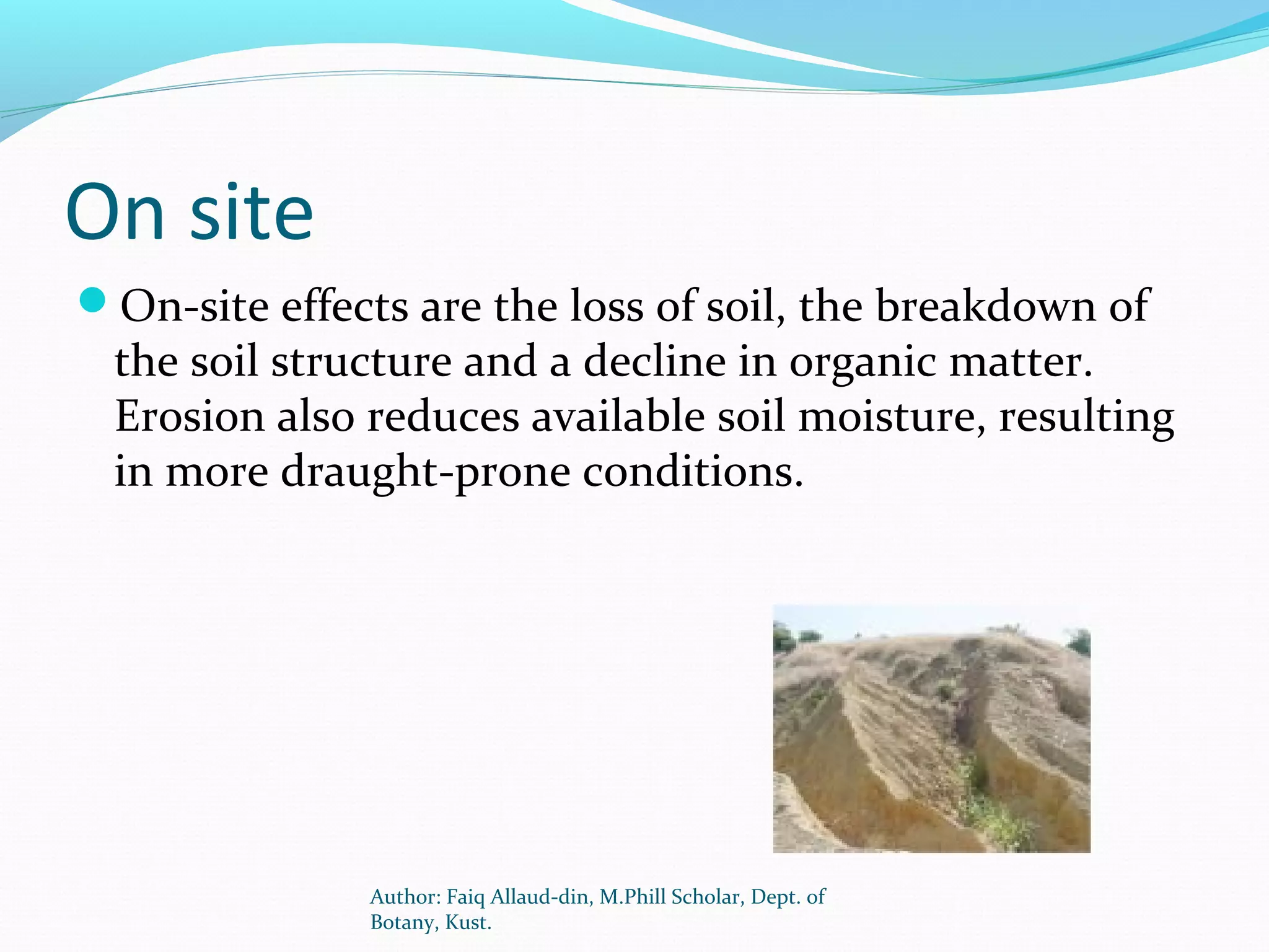 Erosion of soils | PPT