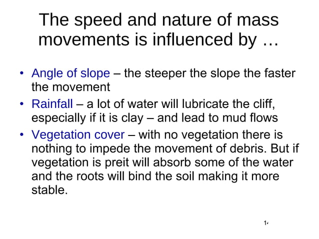 Erosion, Weathering And Mass Movement | PPT