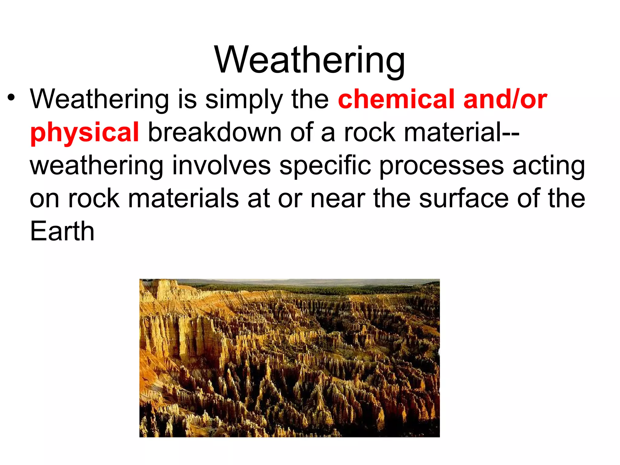 Erosion & weathering change | PPT | Geology | Science
