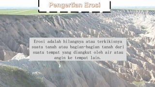 Erosi sedimentasi | PPTX
