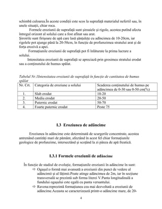Eroziunea solului nicola oana | DOC