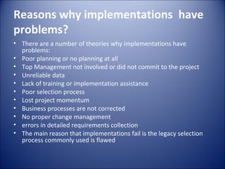 How to select and Implement an ERP System | PPT