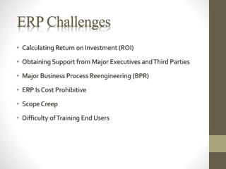 Presentation on ERP | PPTX