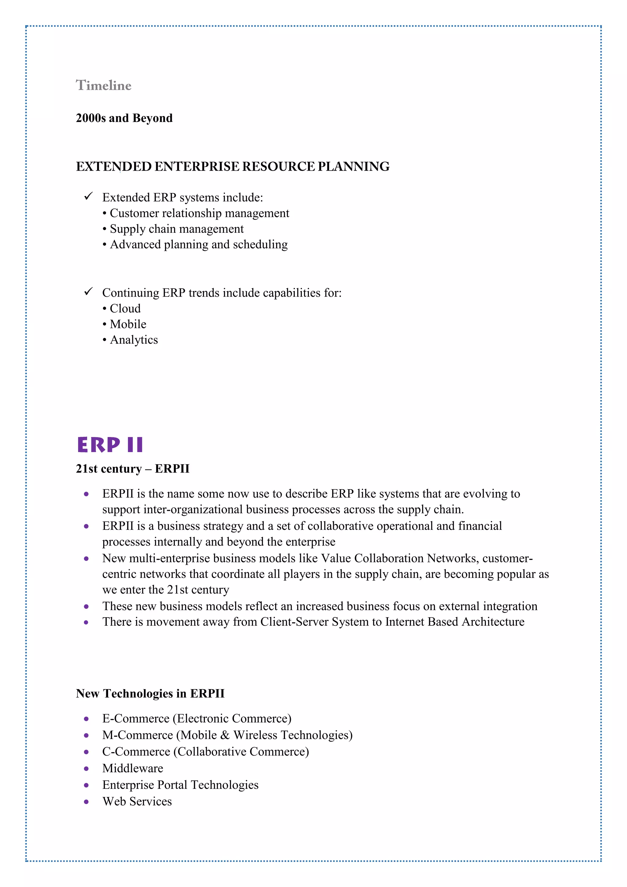 evolution of Erp | PDF