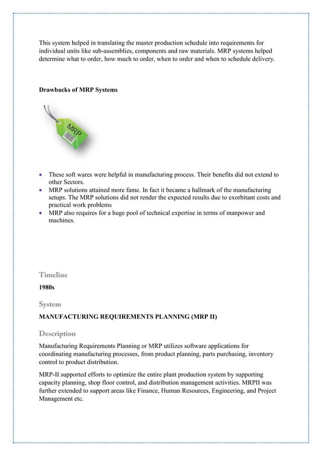 evolution of Erp | PDF | Computing | Technology & Computing
