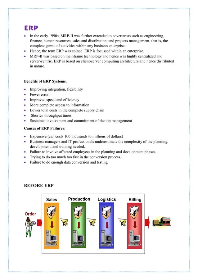 evolution of Erp | PDF | Computing | Technology & Computing