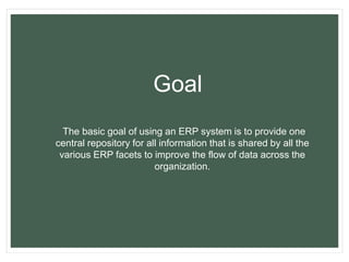 Erp (enterprise resourse planing) | PPTX