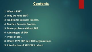 What is ERP | PPT