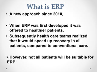 Enhance Recovery Programme | PPTX