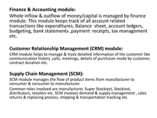 ENTERPRISE RESOURCE PLANNING (ERP) | PPTX
