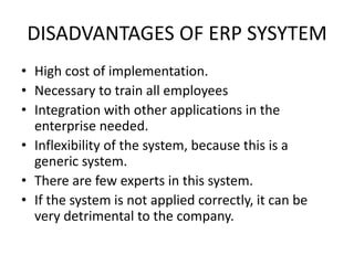 ENTERPRISE RESOURCE PLANNING (ERP) | PPTX