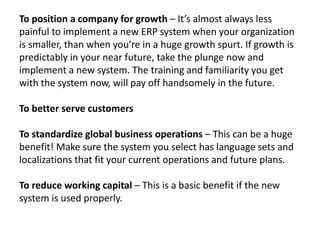ENTERPRISE RESOURCE PLANNING (ERP) | PPTX