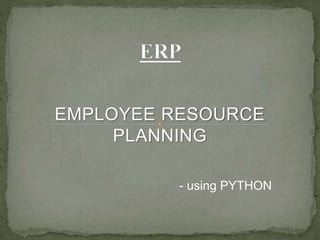 Erp | PPT