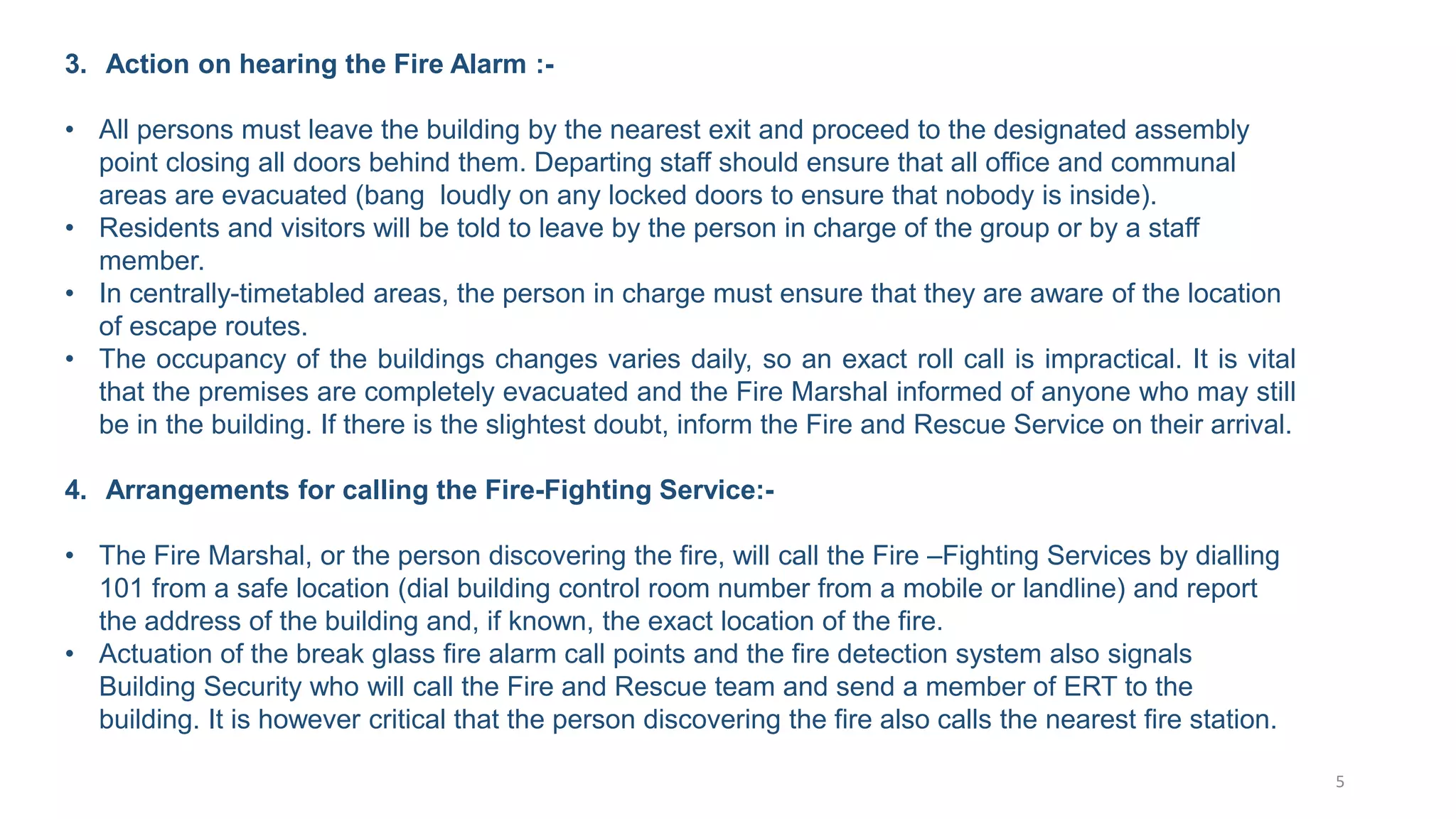 Fire Emergency Response Preparedness | Pptx