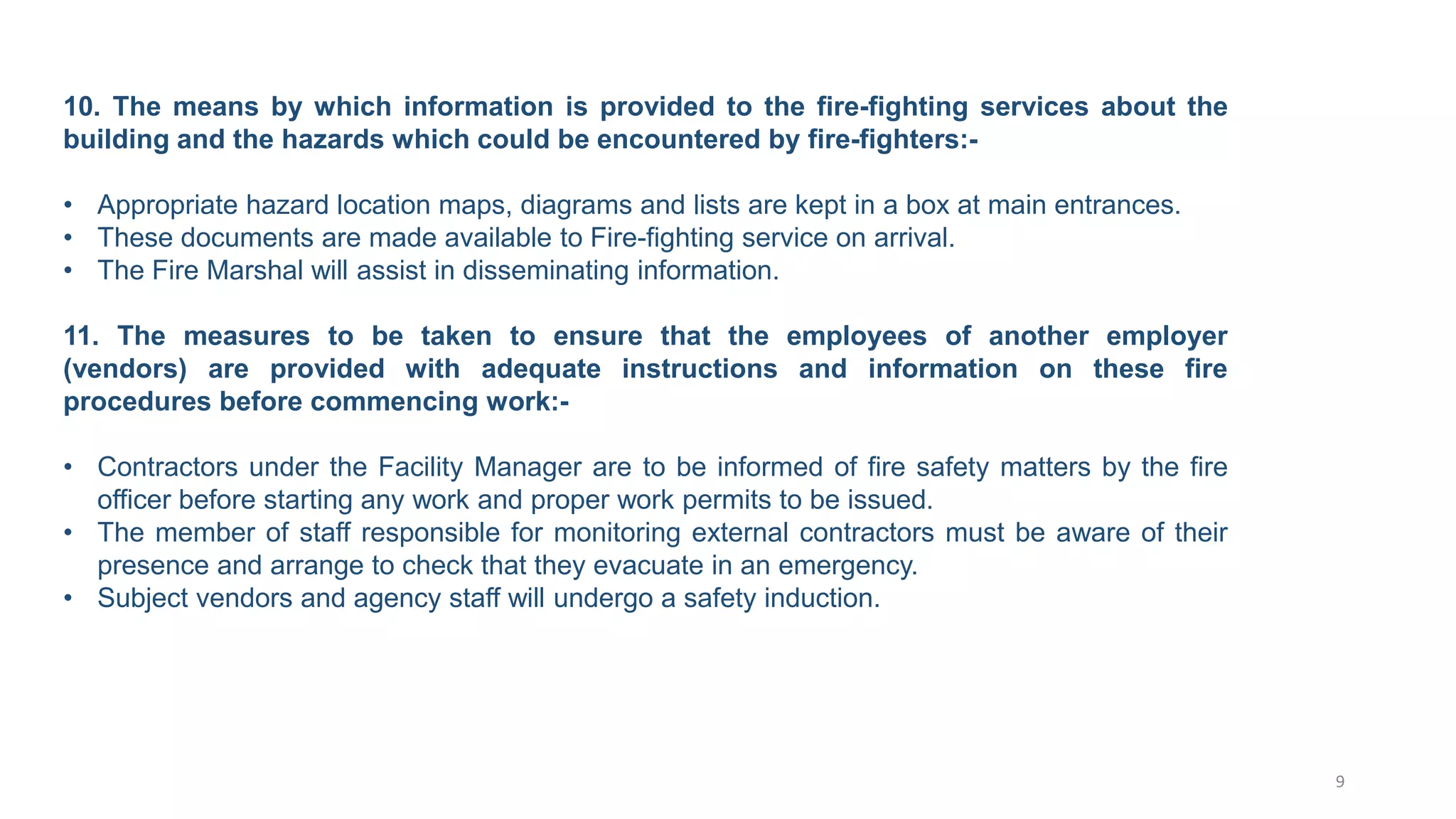 Fire Emergency Response Preparedness | Pptx