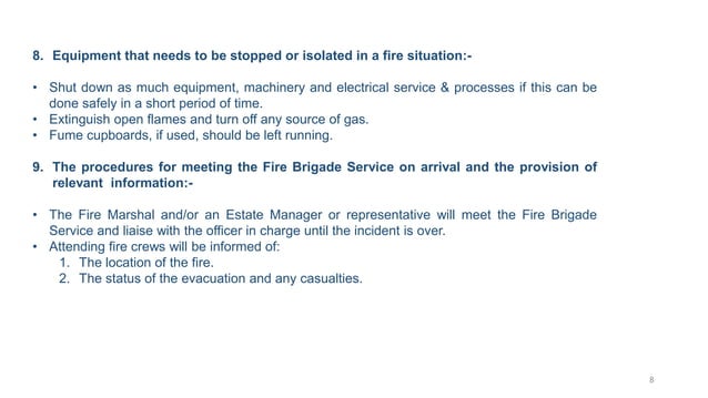 Fire Emergency Response Preparedness | PPT