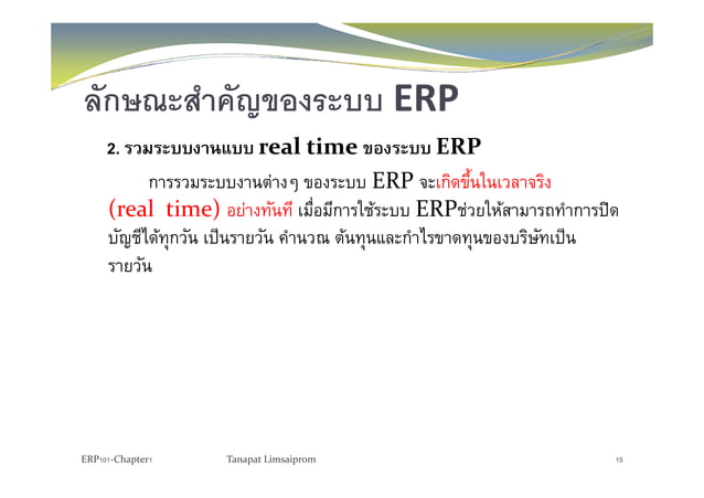 ERP101 Chapter 1 | PDF