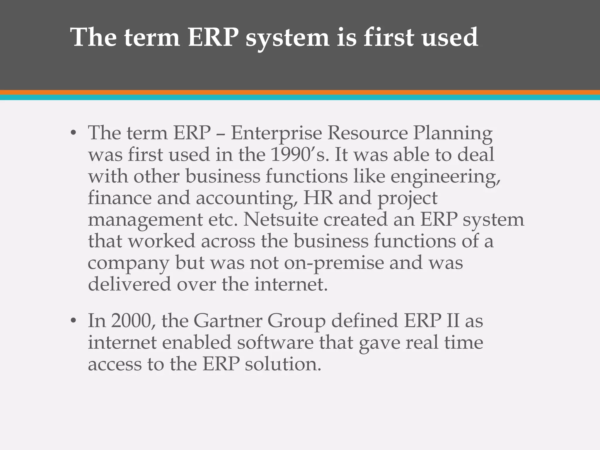 ERP (ENTERPRISE RESOURCE PLANNING) PROJECT PRESENTATION 2020 | PPTX