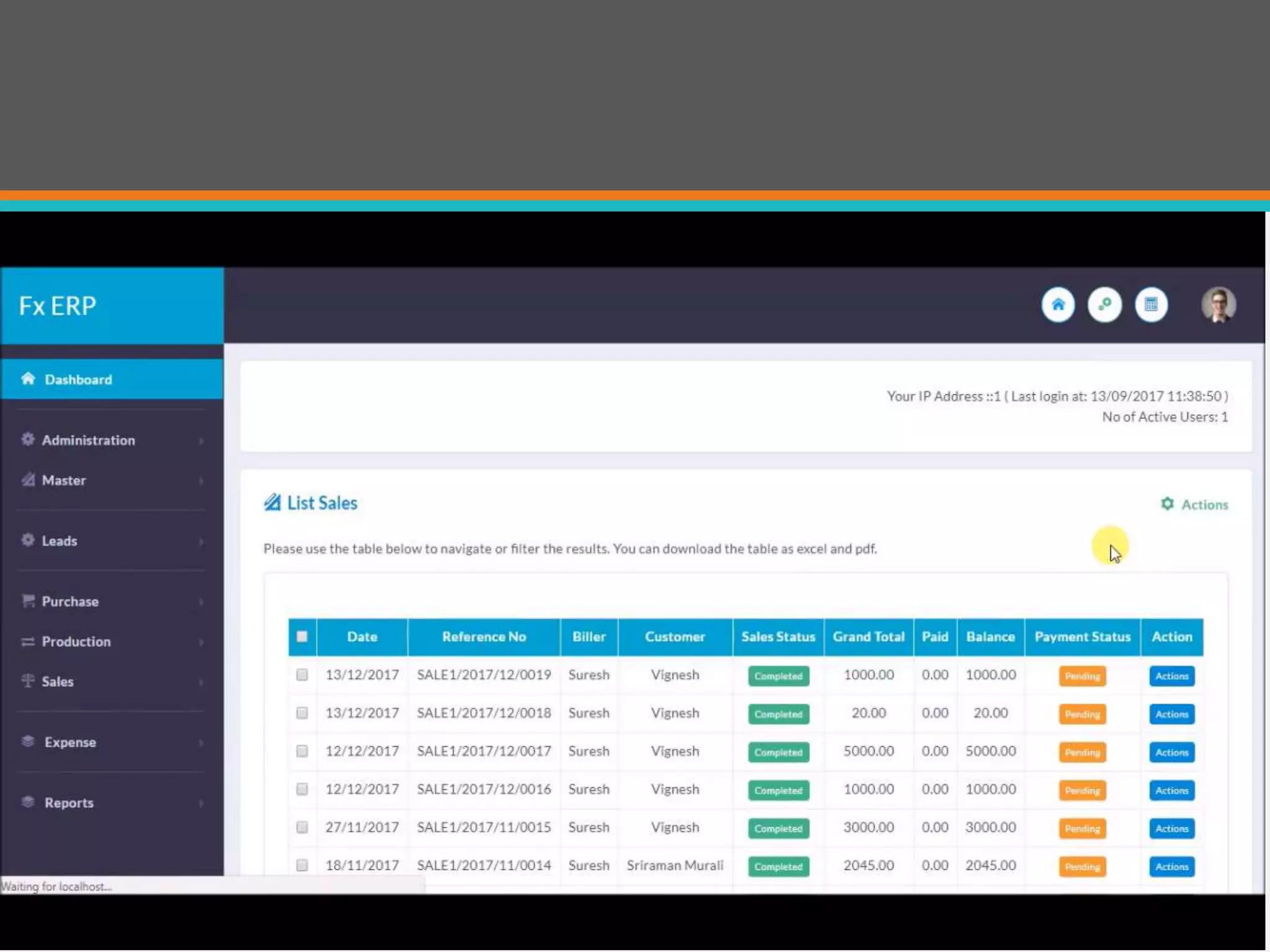 ERP (ENTERPRISE RESOURCE PLANNING) PROJECT PRESENTATION 2020 | PPTX