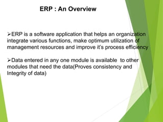 Introduction to ERP | PPTX