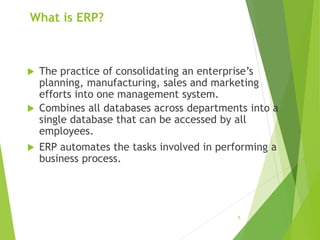 Introduction to ERP | PPTX