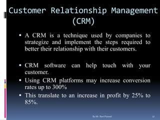 Introduction of ERP by Ravi poswal | PPTX